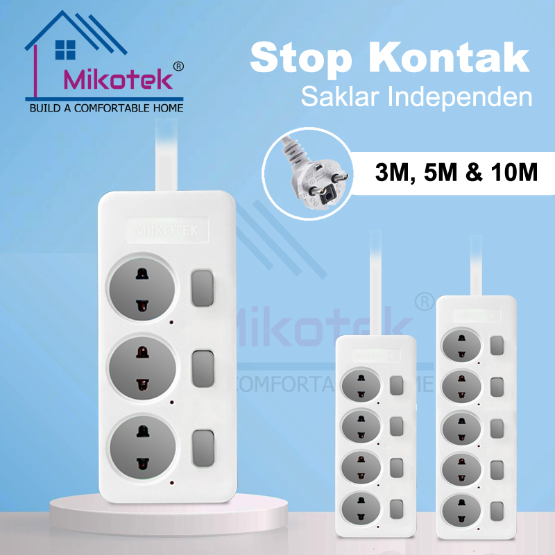 Jual MIKOTEK Stop Kontak + Kabel + Switch Saklar On Off TERSENDIRI ...
