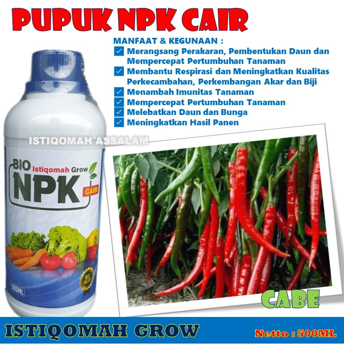 Jual Pupuk Penyubur Akar dan Daun Cabe Terbaik BIO ISTIQOMAH GROW isi ...