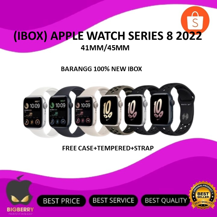 Jual Apple Watch Series 8 2022 41mm 45mm Nike iWatch Midnight Starlight ...