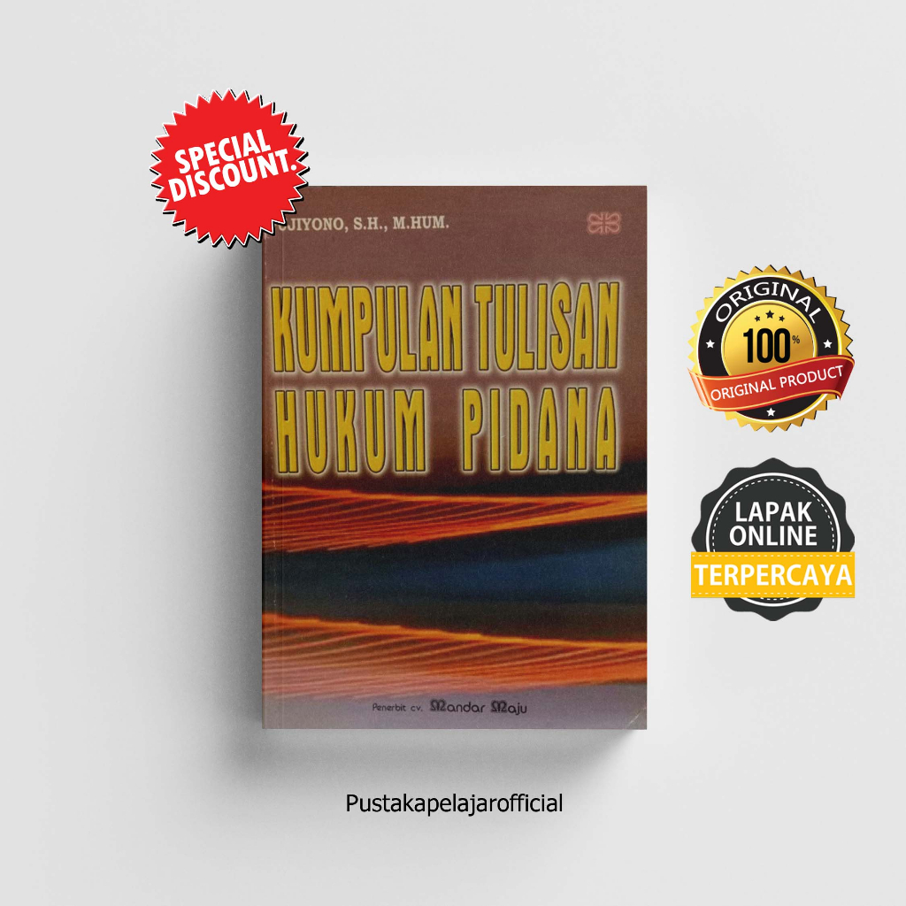 Jual BUKU ORI KUMPULAN TULISAN HUKUM PIDANA - PUJIYONO - MANDAR MAJU ...