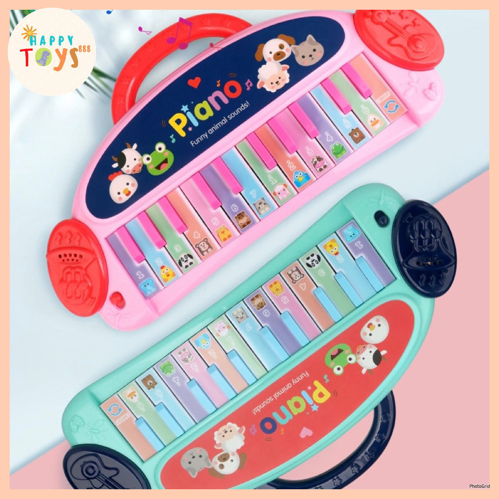 Jual HAPPYTOYS.888 #B99 MAINAN PIANO FUNNY ANIMALS SOUNDS / PIANA SUARA ...