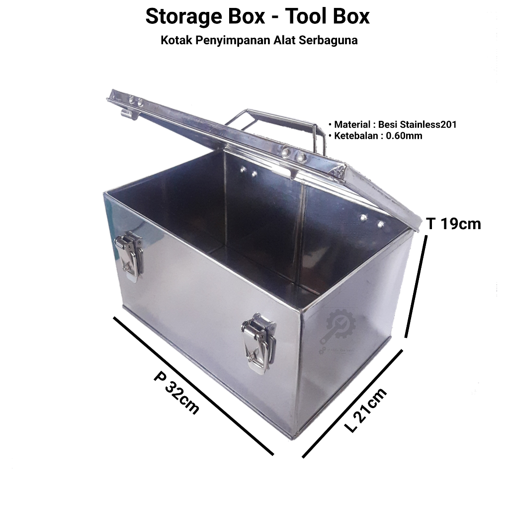 Jual Box Besi Stainless / Kotak Besi / Kotak Penyimpanan Multifungsi ...