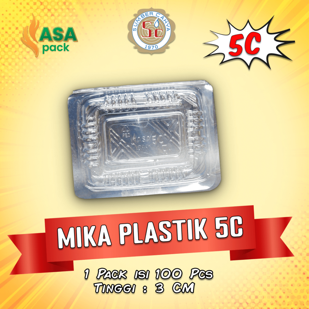 Jual Mika Plastik Kue dan Makanan UK 5C isi 100 Pcs | Shopee Indonesia