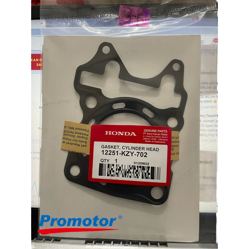 Jual PAKING HEAD DEKSEL VARIO 150 OLD,VARIO 150 NEW,PCX 150 KODE KZY ...