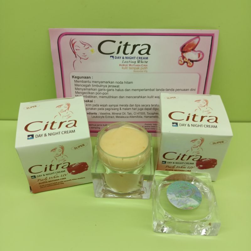 Jual CREAM CITRA SUPER 2IN1 ORIGINAL SIANG DAN MALAM ECER | Shopee ...
