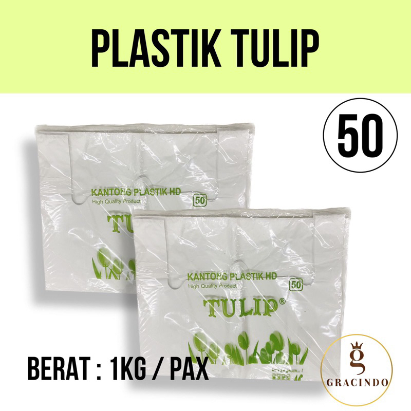 Jual Keresek Tulip 50 Putih 1 Pak 1000g 1000gram Kresek Hd Plastik Hd Shopee Indonesia