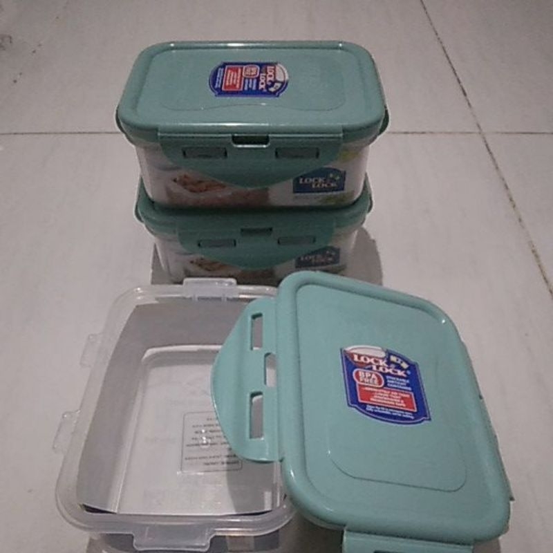 Jual Kotak makan biru LOCK n LOCK / uk 350 ml | Shopee Indonesia