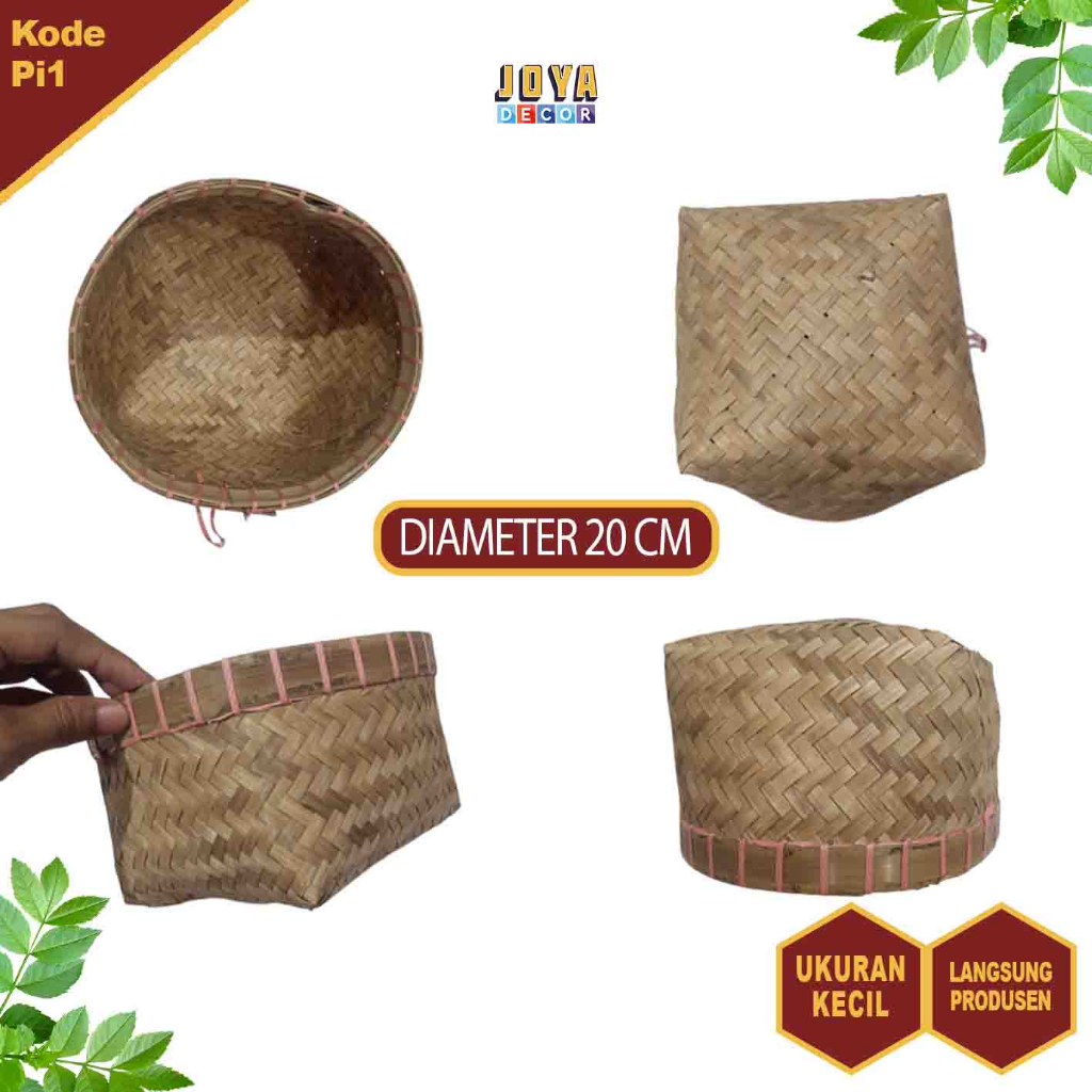 Jual Wakul / Piti / Tompo/ Keranjang bambu tanpa kaki BESEK Bambu ...