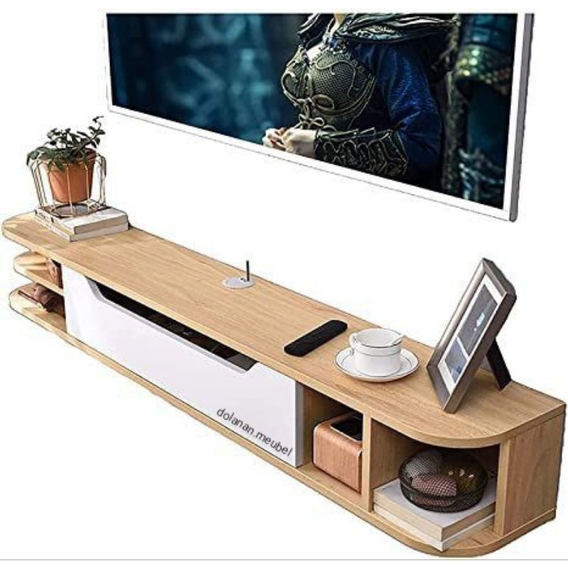 Jual meja tv gantung minimalis murah 55 | Shopee Indonesia