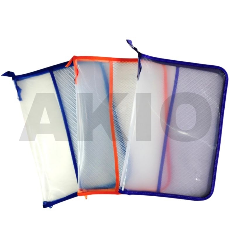 Jual Map Zipper Resleting F4 Folio Tas Map Jala KOPER Bening MURAH KUAT ...