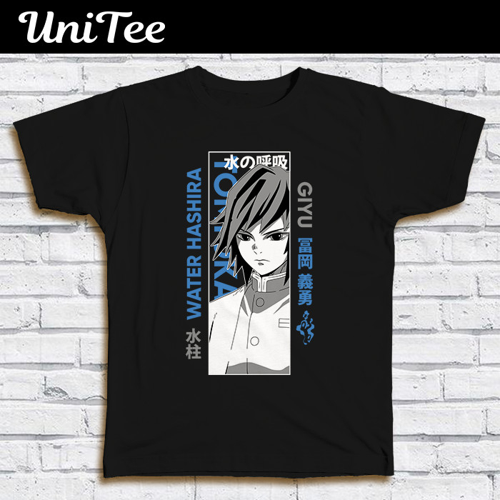 Jual Kaos UniTee TA 0154 - DEMON SLAYER WIND HASHIRA - GIYU TOMIOKA ...