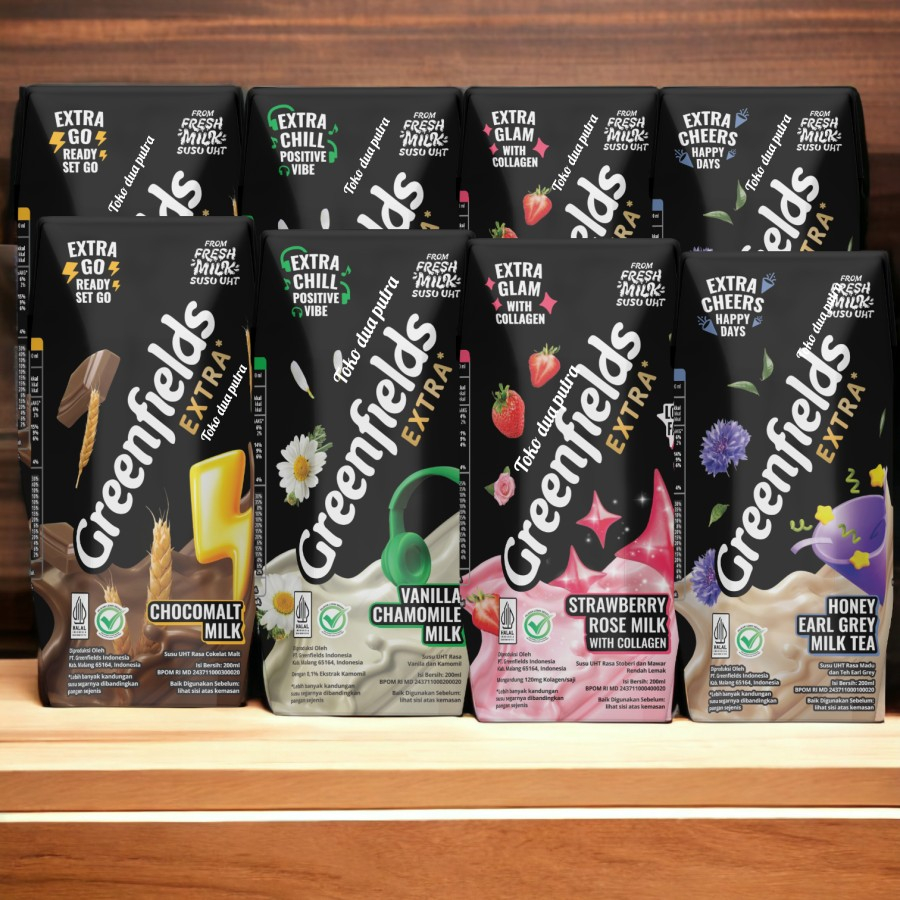 Jual Greenfields Extra Uht Milk 200 Ml X 8 pcs (sesuai gambar ...