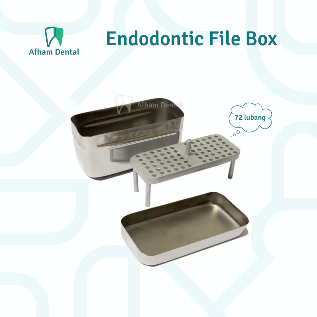 Jual DENTAL ENDO BOX ENDOBOX STAINLESS STEEL 72 HOLE / AFHAM DENTAL ...