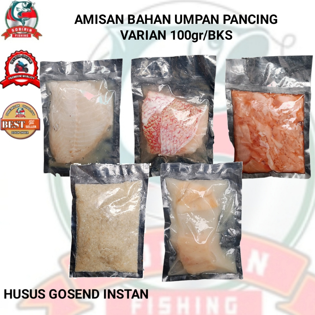 Jual Amisan ikan bahan dasar umpan pancing varian salmon gindara kakap ...
