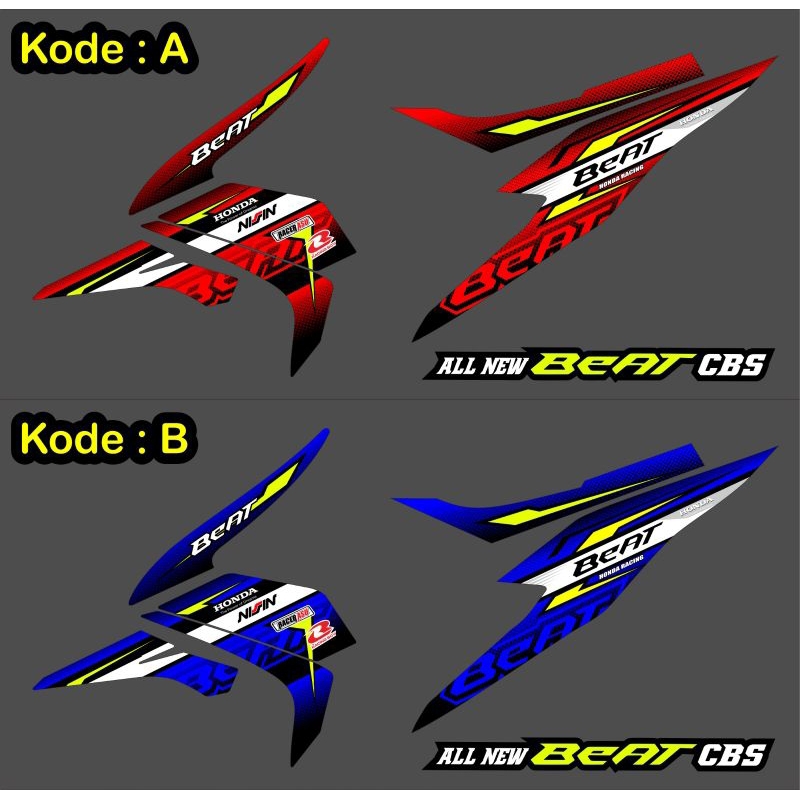 Jual COD Striping beat fi new beat new beat duluxe beat street new beat ...
