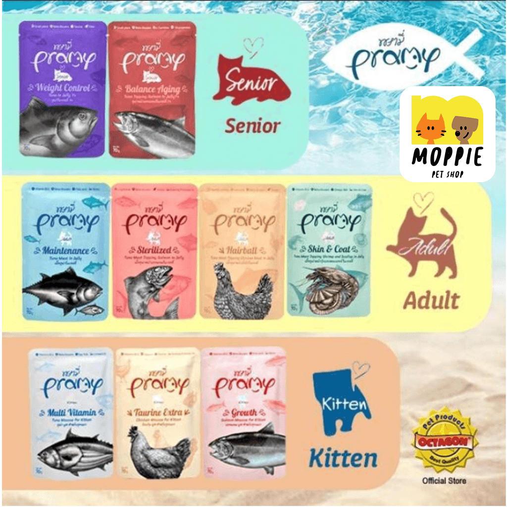 Jual Pramy Cat Wet Food Pouch 70 Gram / Makanan Basah Kucing | Shopee ...