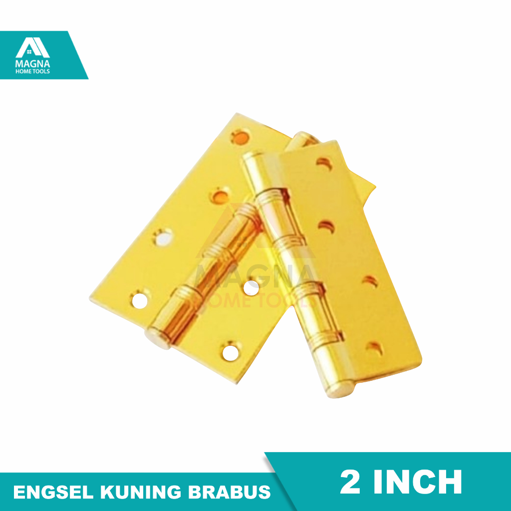 Jual ENGSEL LEMARI/RAK KUNINGAN BRABUS 2 INCH | Shopee Indonesia
