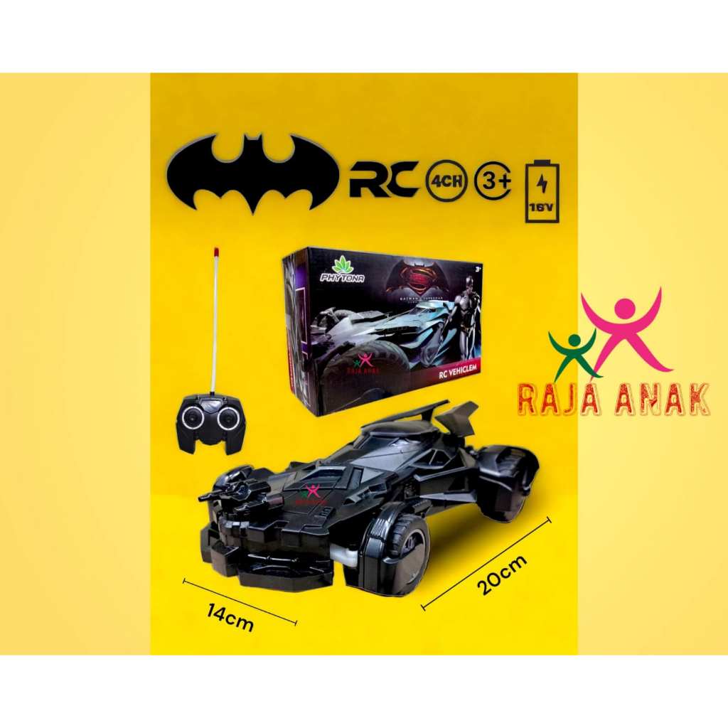 Jual RAJA ANAK ‖ MAINAN ANAK MOBIL REMOTE CONTROL BATMAN, COLOUR BOX ...
