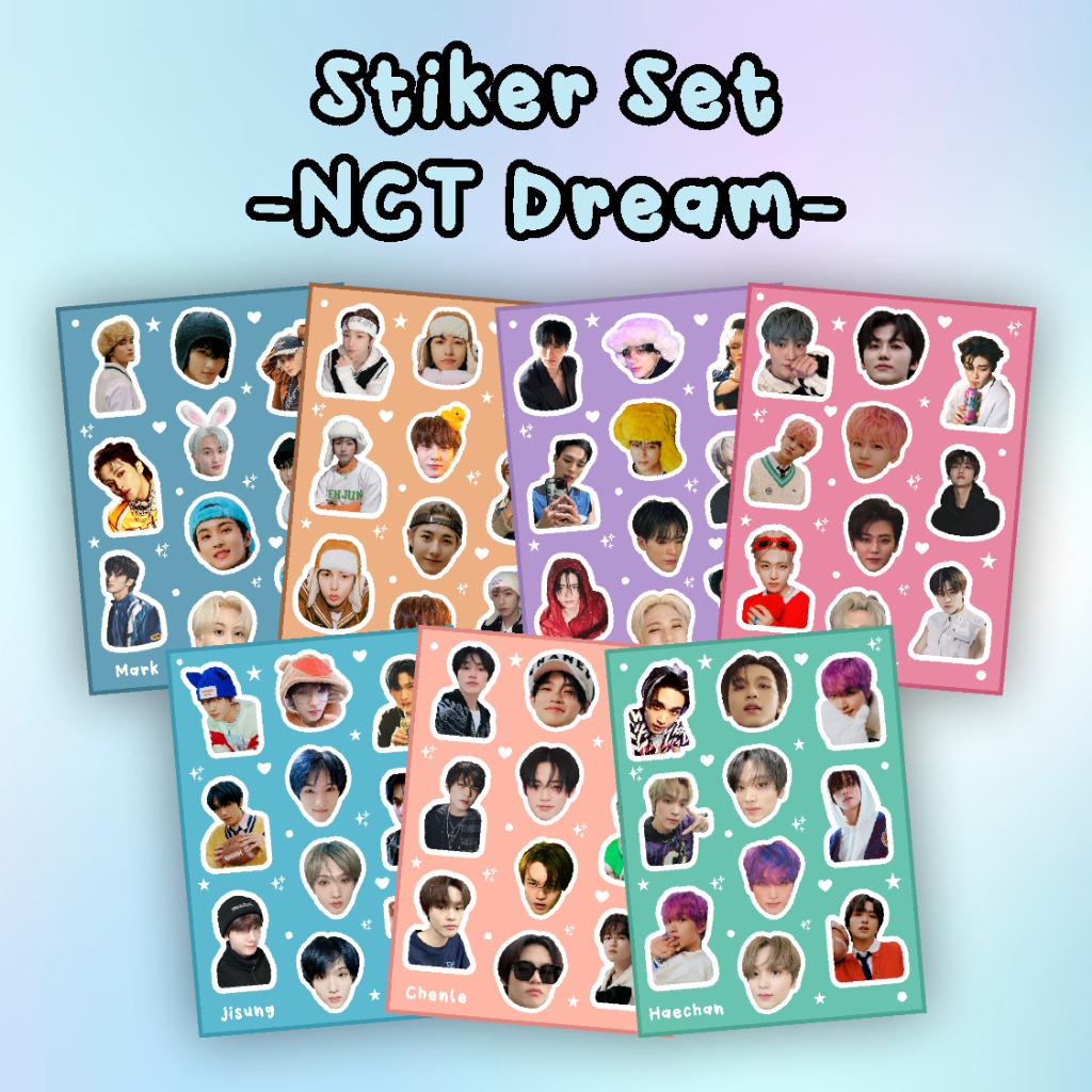 Jual Sticker/Stiker Set Mark/Renjun/Jeno/Jaemin/Jisung/Chenle/Haechan ...