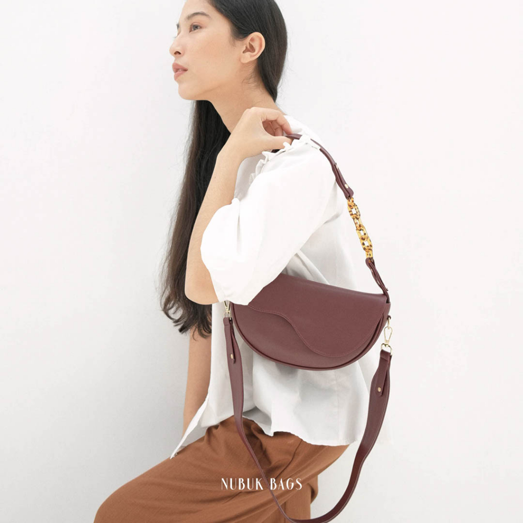 Jual Binna Bag Maroon | Shopee Indonesia