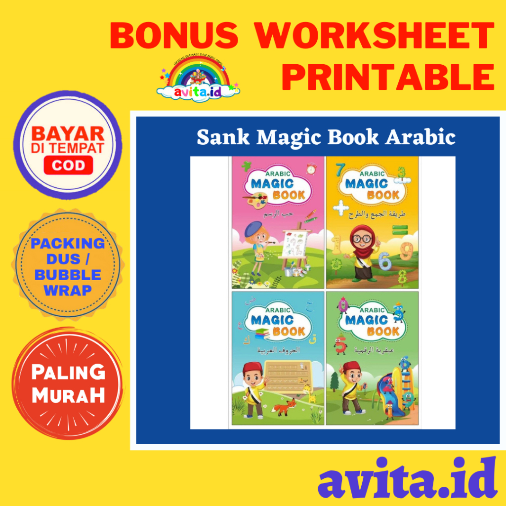 Jual avita.id Sank Magic Hijaiyah Arabic Book / Arabic Magic Book ...