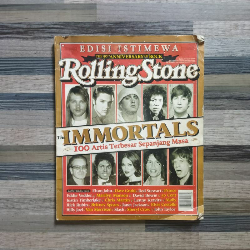 Jual MAJALAH ROLLING STONE EDISI ISTIMEWA : 100 ARTIS TERBESAR SEPANJANG MASA | Shopee Indonesia