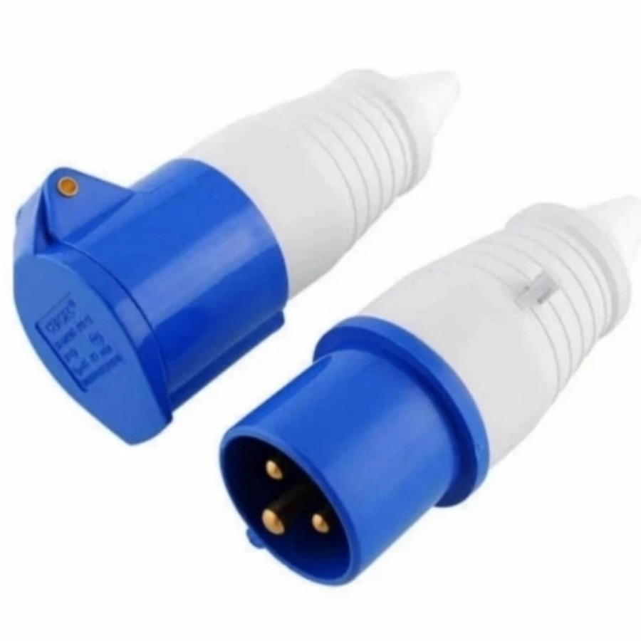 Jual Industrial plug and socket mobile 3P 16A 013 - 213 Mobile Mounting ...