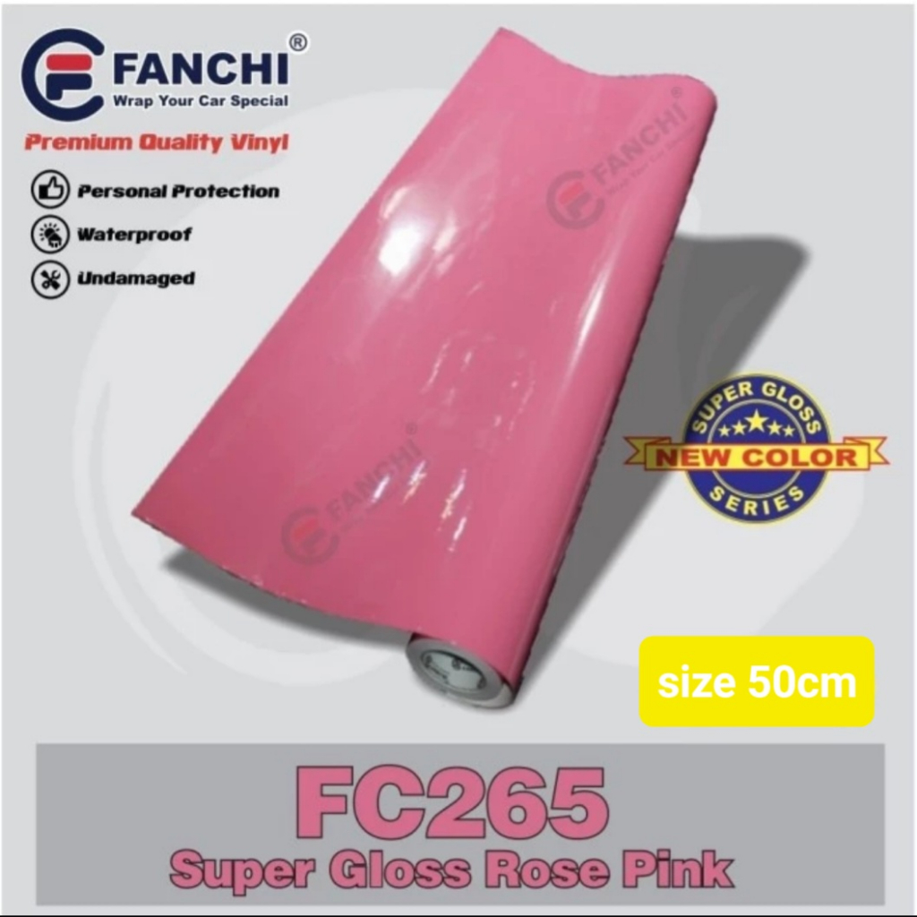 Jual 50cm Sticker Fanchi Super Gloss Glossy II New Color SERIES per ...