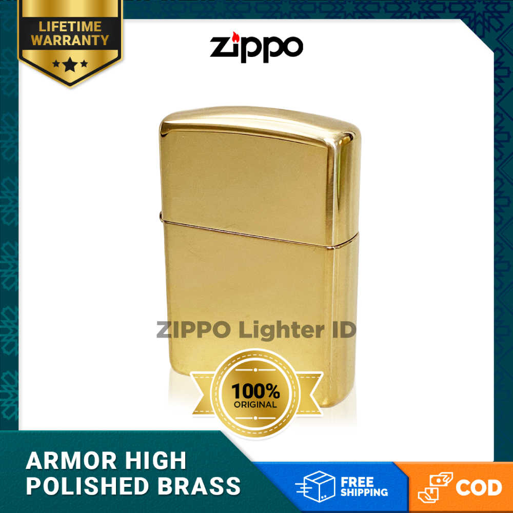 Jual Korek Api Zippo Armor High Polished Brass - 169 | Shopee Indonesia