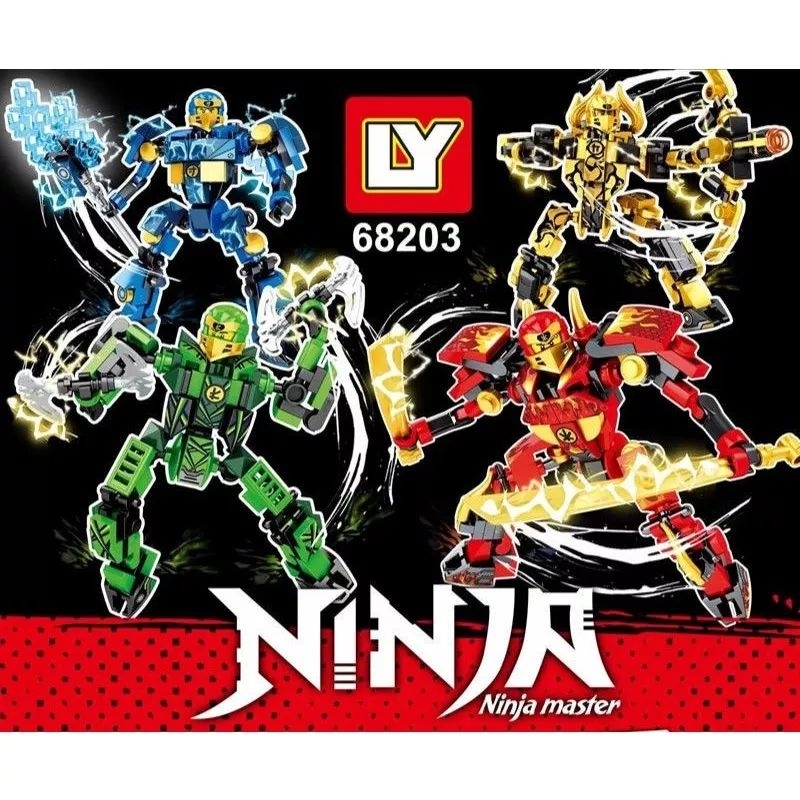 Jual mainan balok brick ninja naga robot motor mobil ninjago | Shopee ...