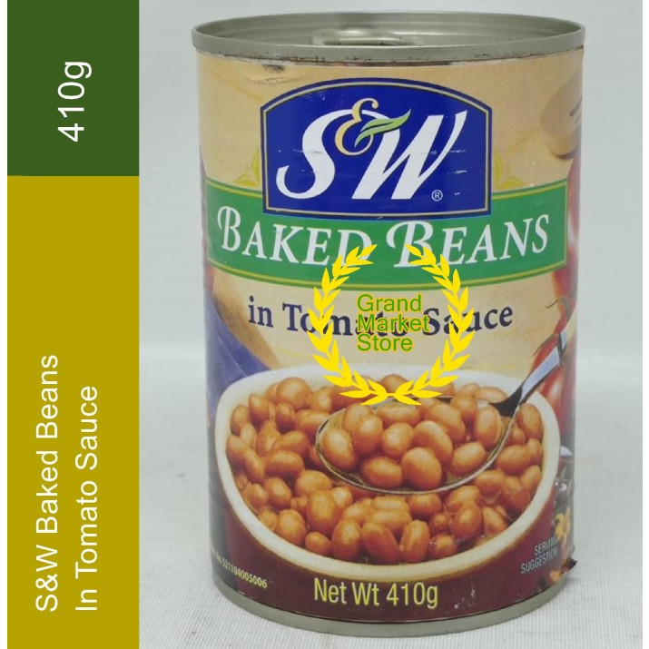 Jual SW S&W Baked Beans in Tomato Sauce 410 gram Kacang Dalam Saus ...