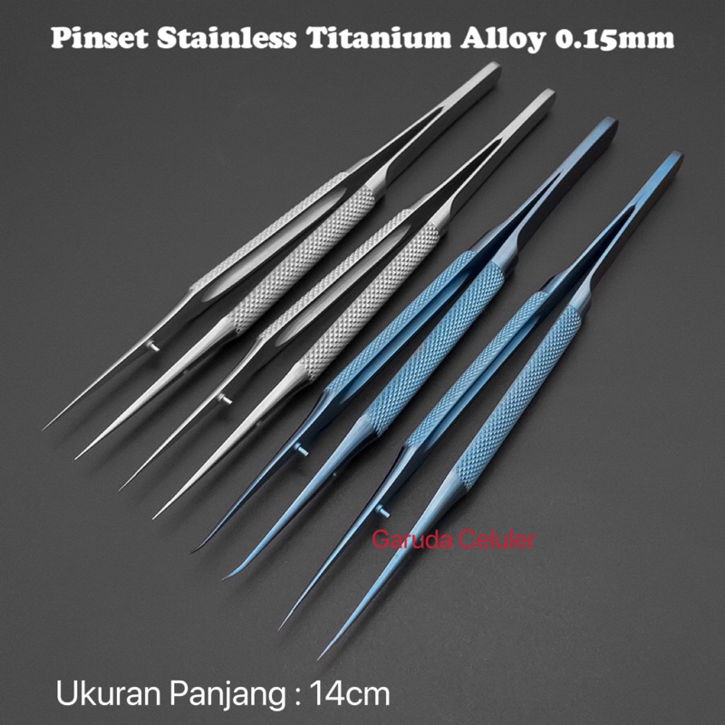 Jual PINSET TWEEZER SUPER TAJAM TITANIUM PRESISI SHINEBLUE SILVER LURUS ...