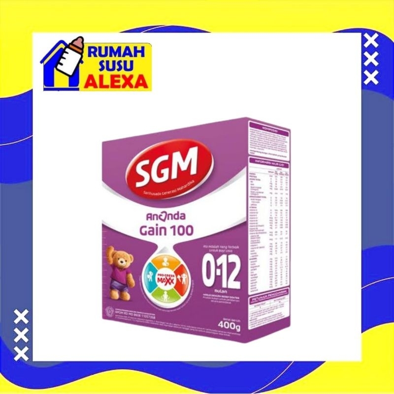 Jual SGM ANANDA GAIN 100 0-12 bln 400 gr | Shopee Indonesia