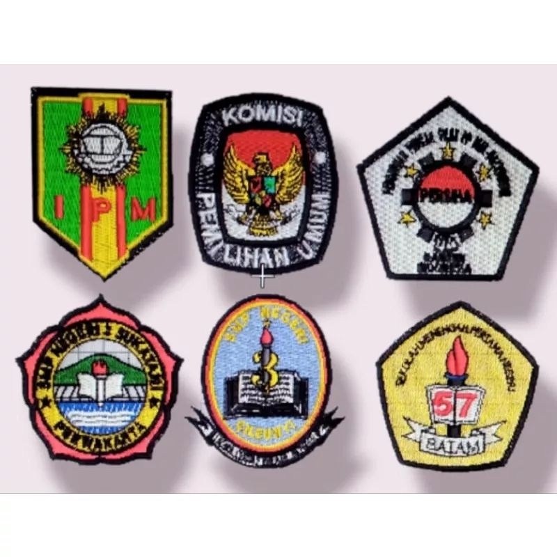 Jual custom logo emblem ukuran logo 7x7cm (minimal order 100 picies ...