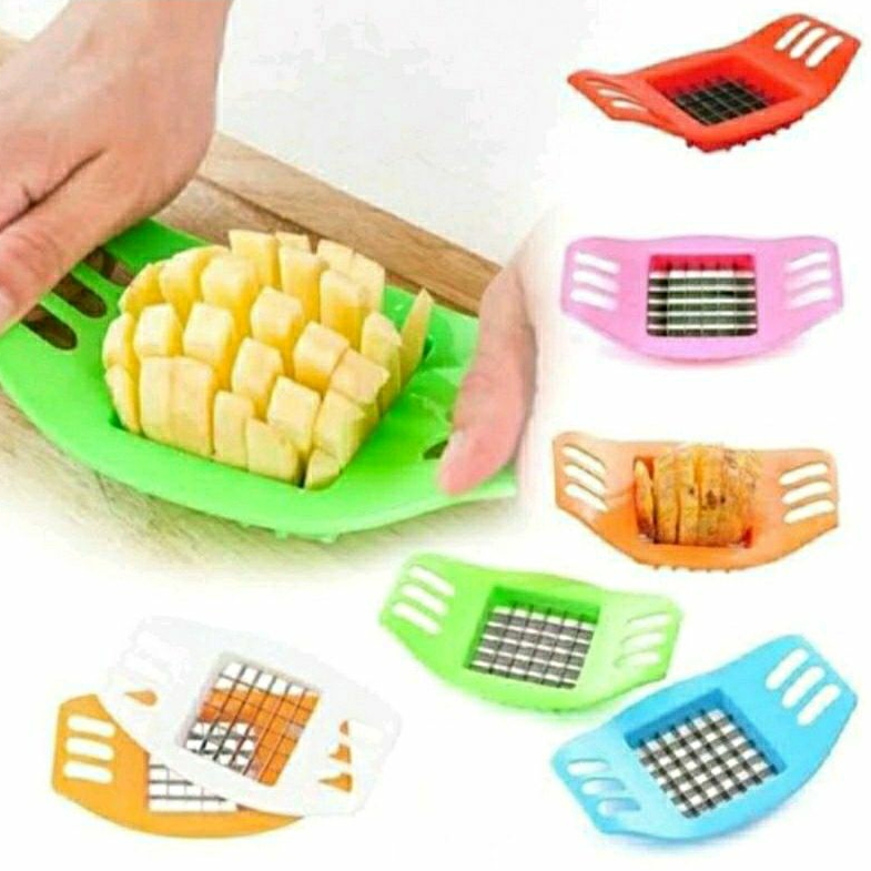 Jual Potato Cutter Slicer Chopper Pemotong Kentang Dadu Panjang Pisau ...