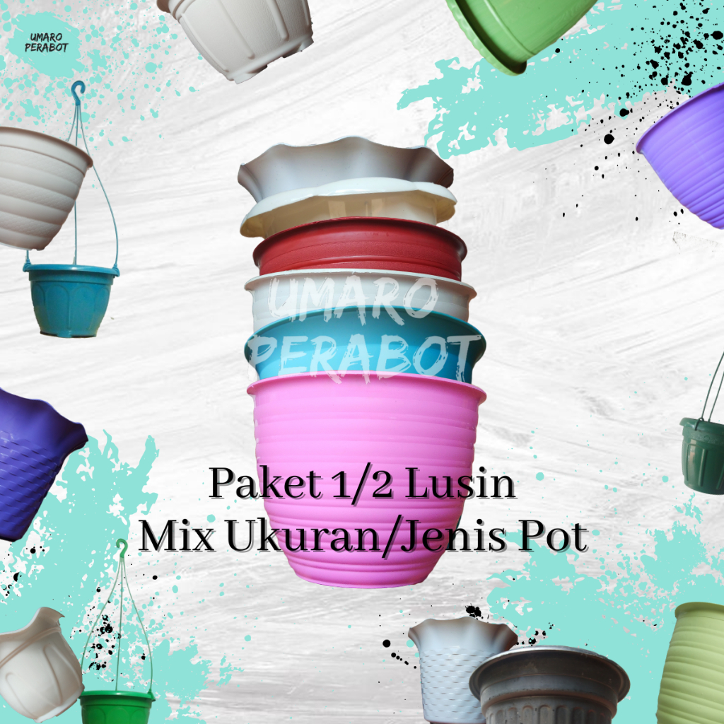 Jual Paket Mix Pot 1/2 Lusin Umaro Perabot | Shopee Indonesia