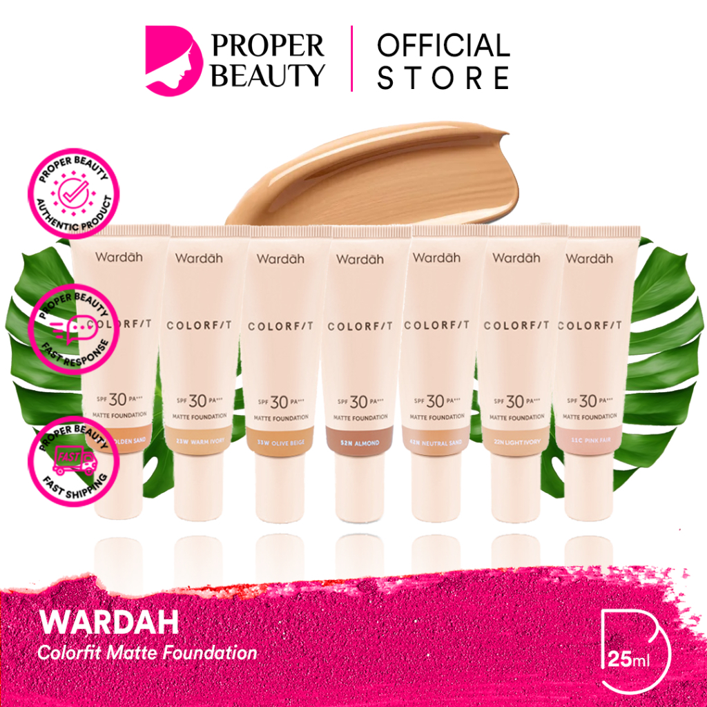Jual WARDAH Colorfit Matte Foundation Indonesia / Liquid Foundation ...