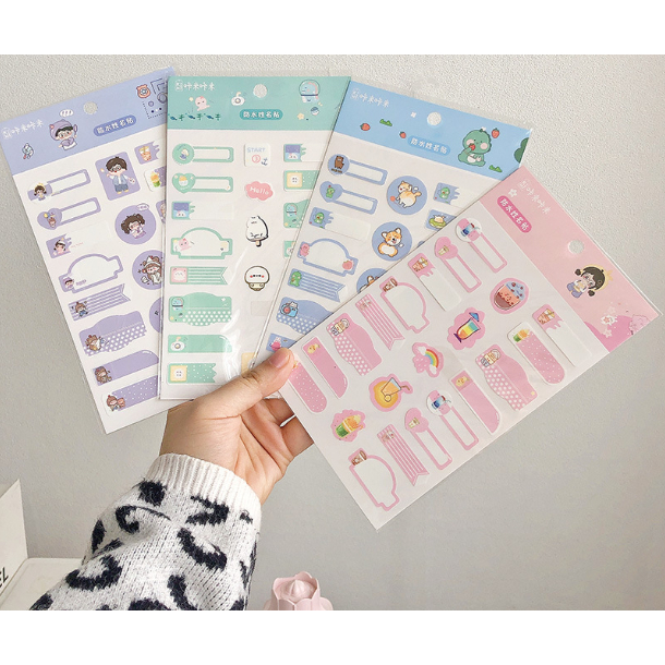 Jual Sticker Label Nama Waterproof Anti air / Stiker Label Nama CUTE ...