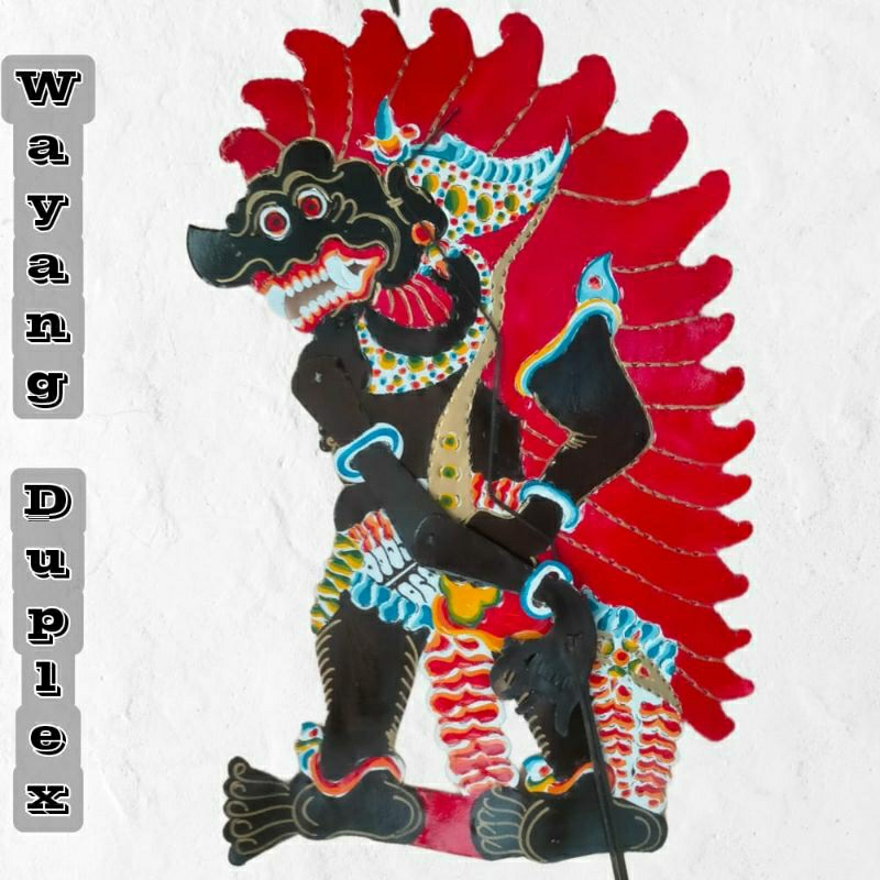 Jual wayang kertas buto braholo hitam | Shopee Indonesia