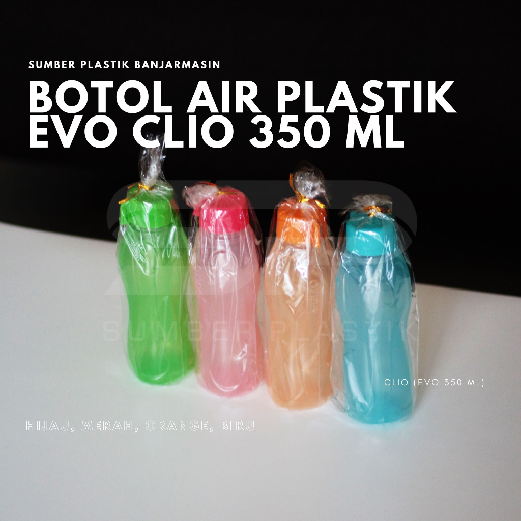 Jual Botol Clio 350 ml Evo Bulat Botol Minum Tutup BPA Free Botol ...