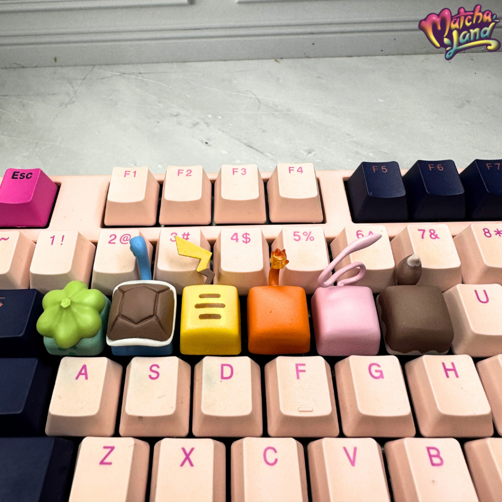 Jual Pokemon Pikachu Charmander Mew Mechanical Keyboard ; Artisan ...