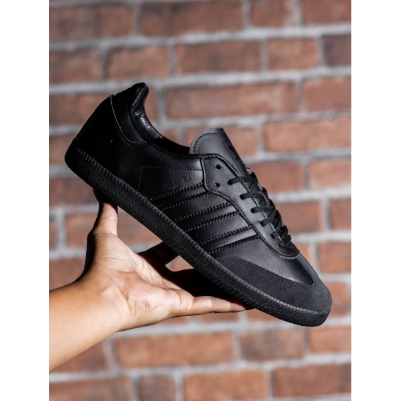 Jual ADIDAS SAMBA OG FULL BLACK / BRAND NEW WITH BOX / SEPATU SNEAKERS ...