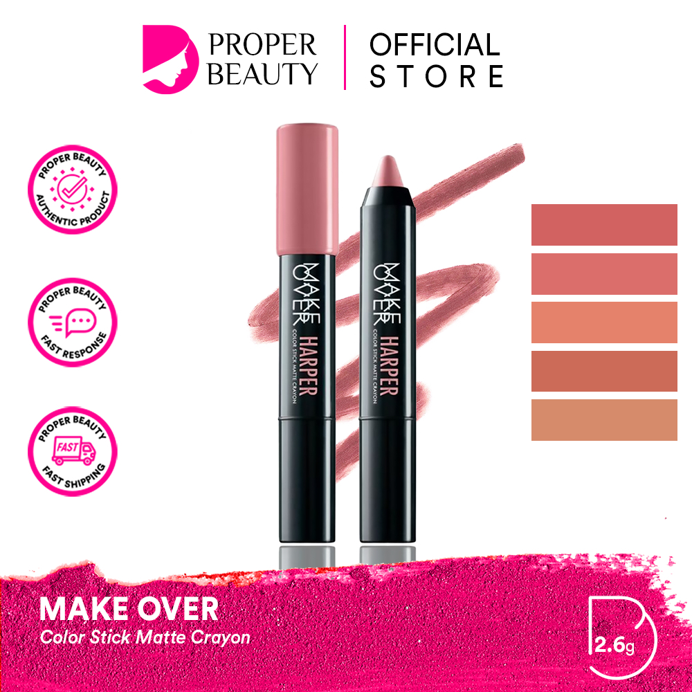 Jual MAKE OVER Color Stick Matte Crayon Indonesia / Lipstick 2.6g ...