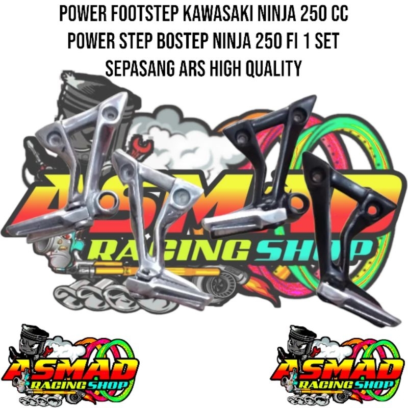 Jual Power Footstep Kawasaki Ninja 250 cc power step bostep ninja 250 ...