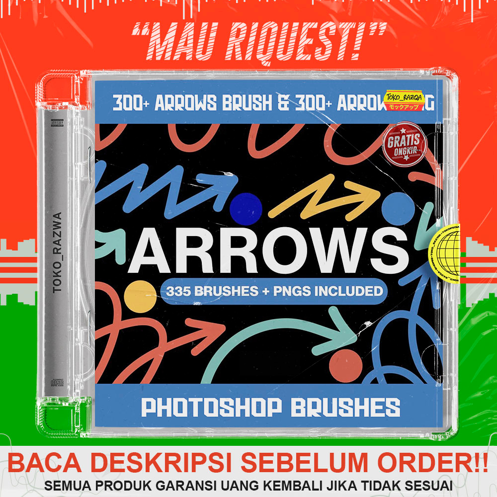 Jual Photoshop Brushes - 300+ Arrows Brush & 300+ Arrows PNG - 060723 ...