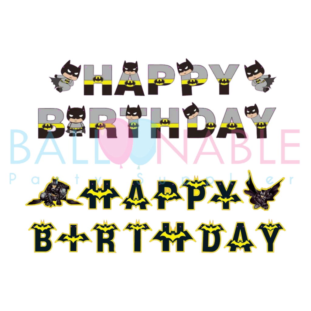Jual Banner Happy Birthday Tema Batman | Shopee Indonesia