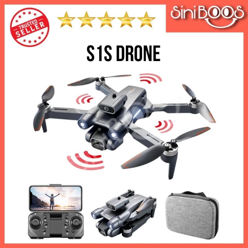 Jual Drone S1S Dual Kamera Brushles dengan Sensor Anti Nabrak | Shopee Indonesia