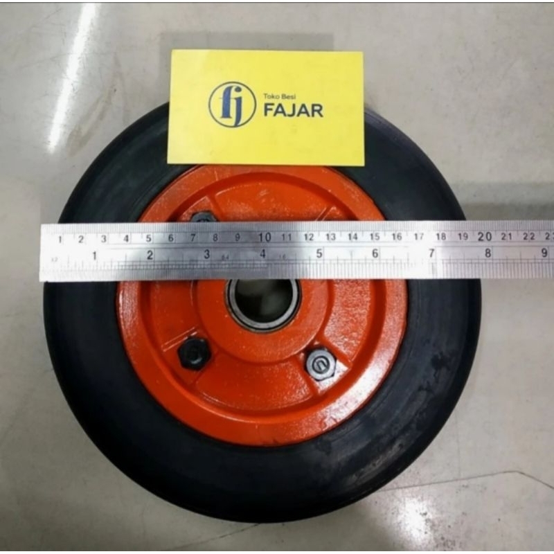 Jual Roda karet ban mati kereta sorong gerobak mesin 8 inch double ...