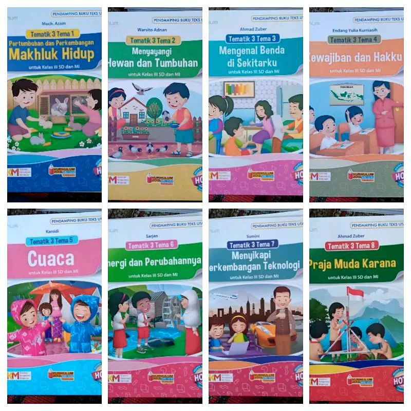 Jual TEMATIK KELAS 3 SD MI TEMA 1 2 3 4 5 6 7 8 AKM REVISI HOTS PLATINUM ORIGINAL | Shopee Indonesia