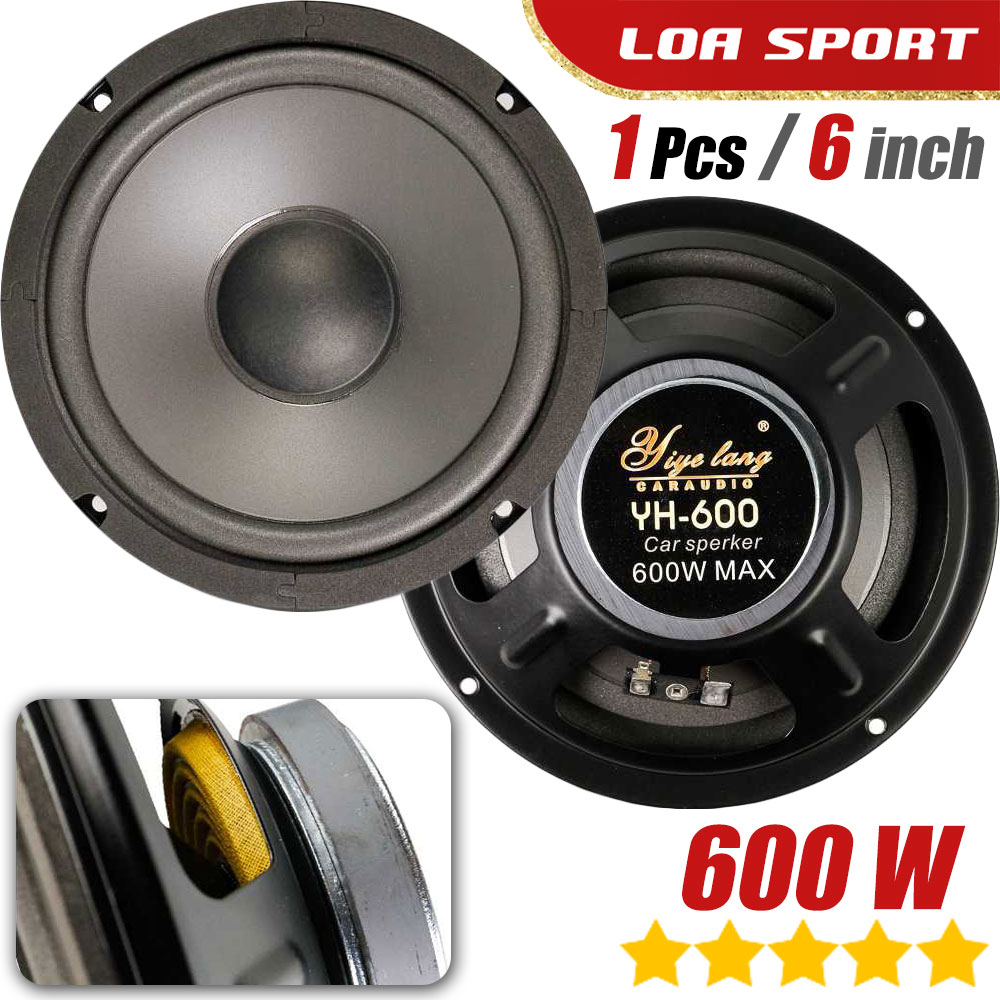 Jual Speaker Mobil Woofer 6 Inch 600 Watt 4 Ohm Big Bass High ...